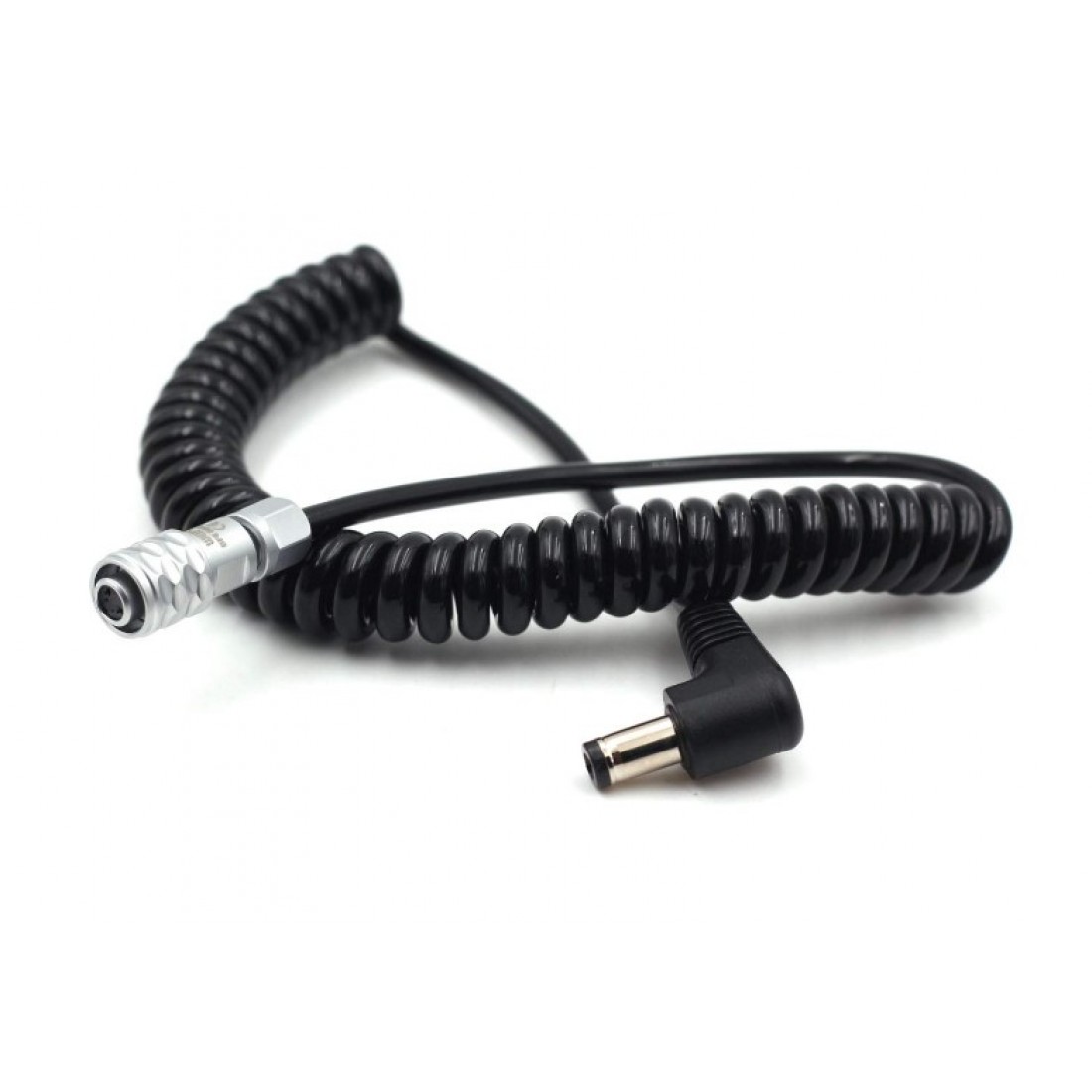 12V Power Cable to 2.5mm DC Jack Coiled with Right Angle ...